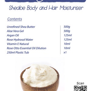 Create Your Own Shealoe Body & Hair Moisturiser - Etsy