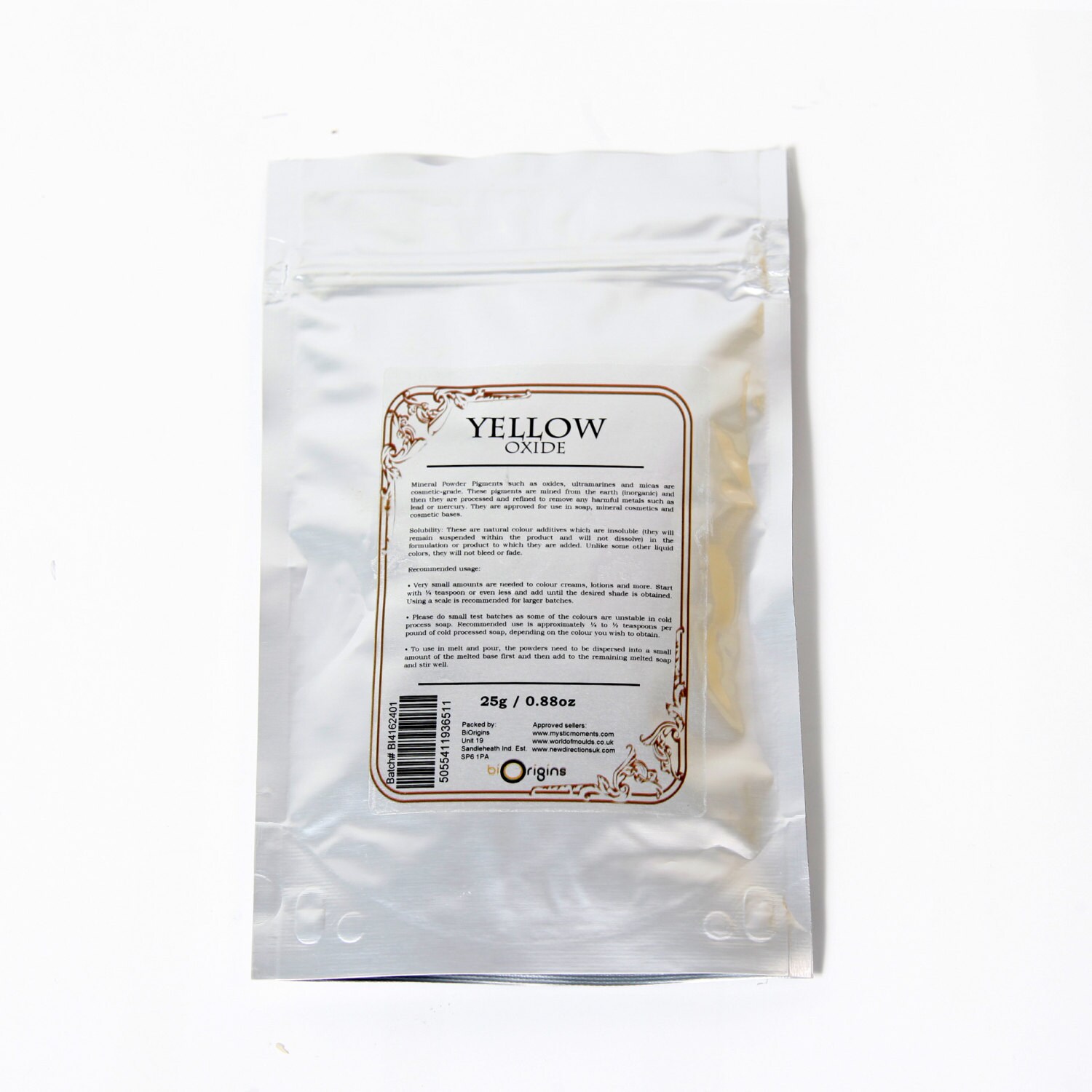 Yellow Oxide Mineral Powder 25g - Etsy