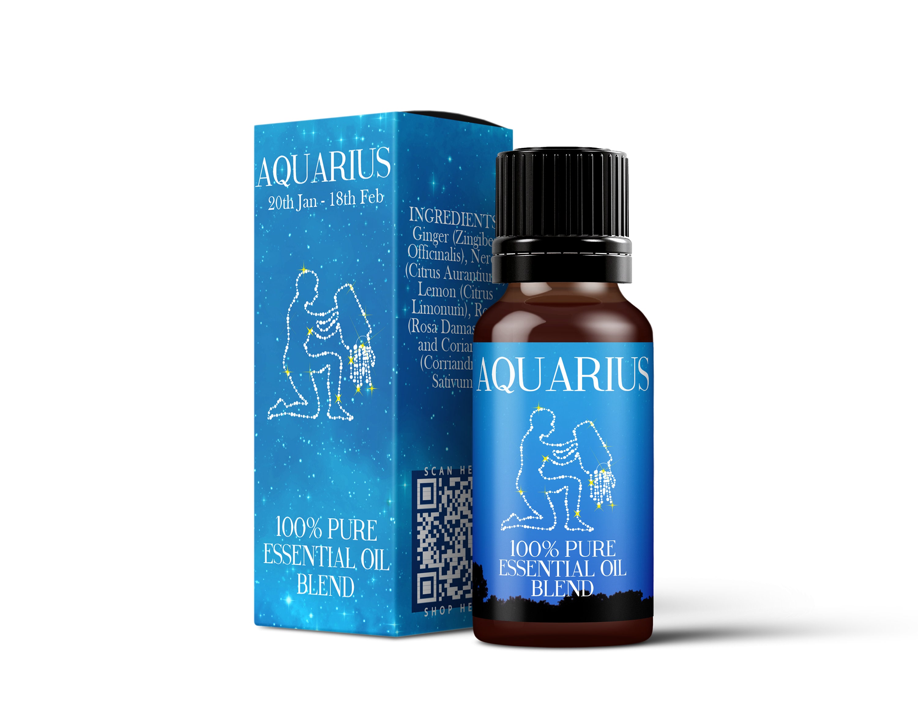 Aquarius Zodiac Sign Astrology Essential Oil Blend 10ml | Etsy