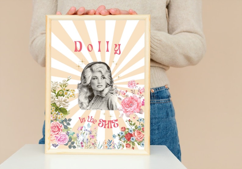 Dolly Printable Poster | Instant Digital Download | Female Country ...