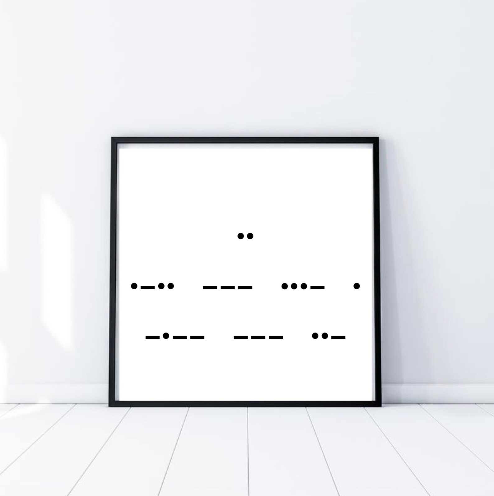 Morse Code I Love You Printable Art Unique Minimalist I Love - Etsy UK