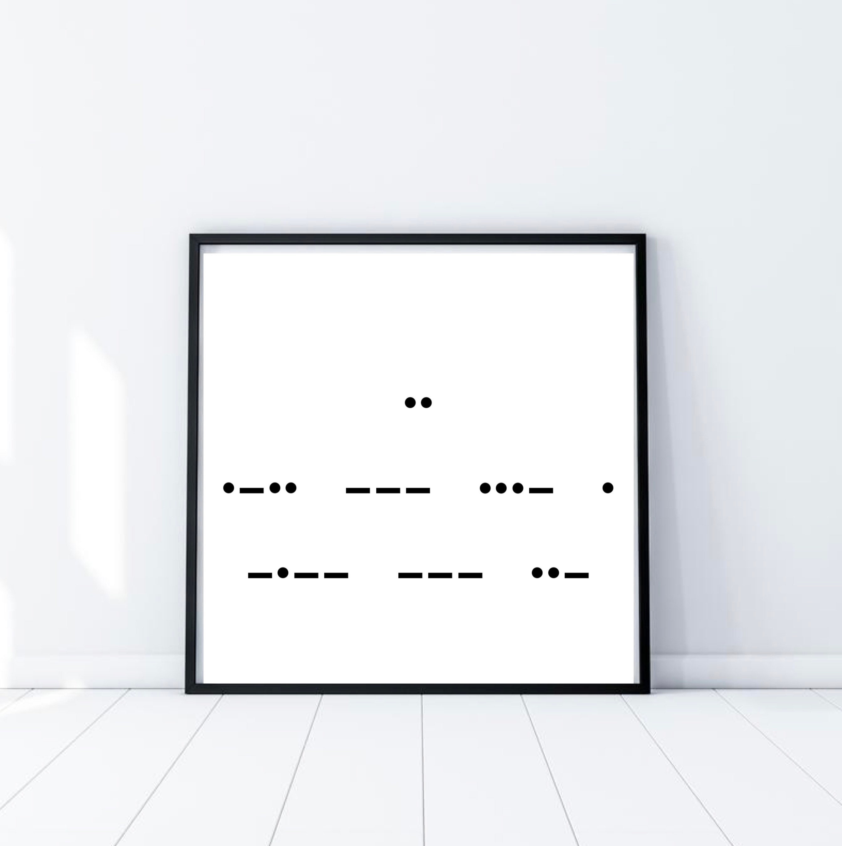 Morse Code I Love You Printable Art Unique Minimalist I Love - Etsy UK