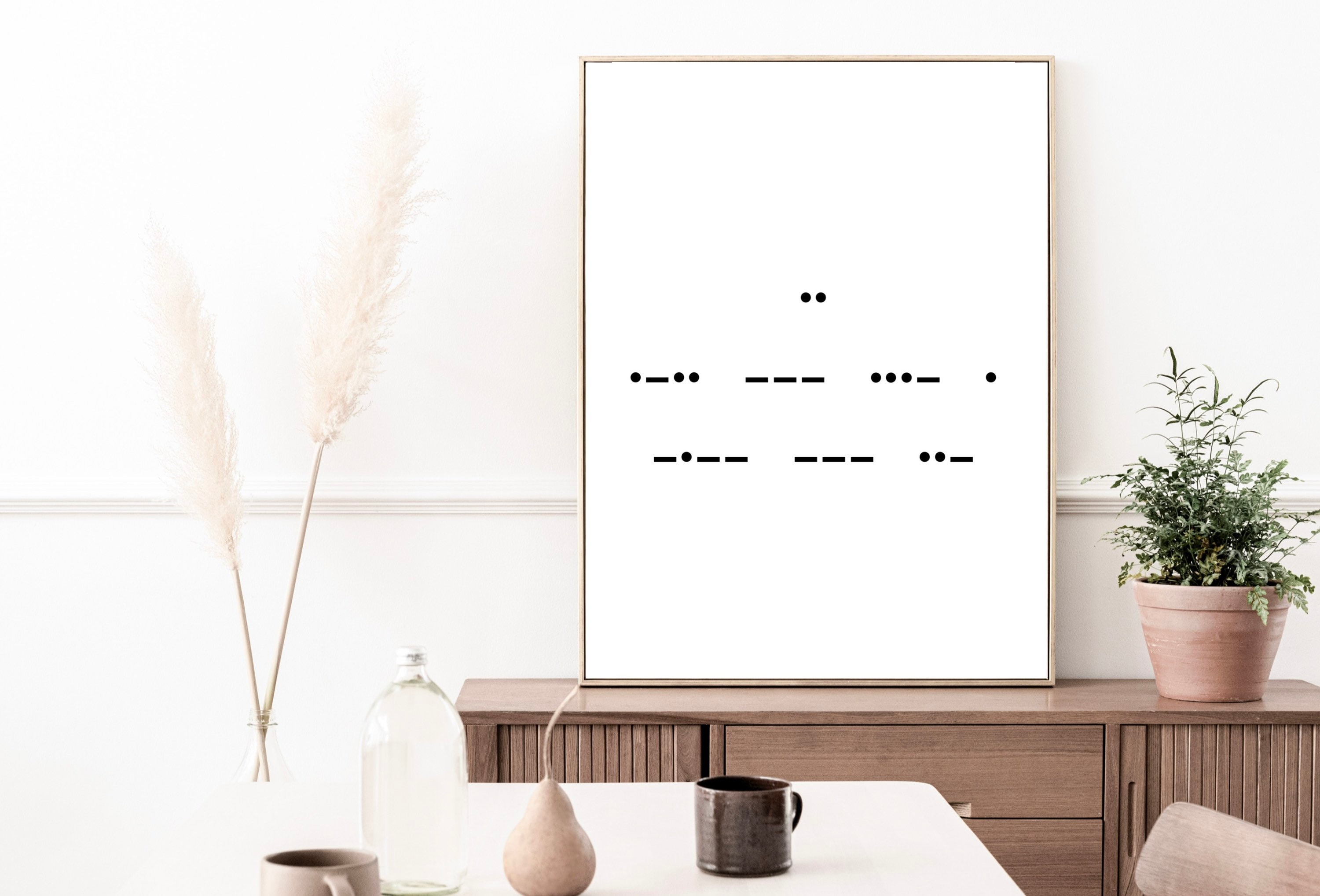 Morse Code I Love You Printable Art Unique Minimalist I Love - Etsy UK