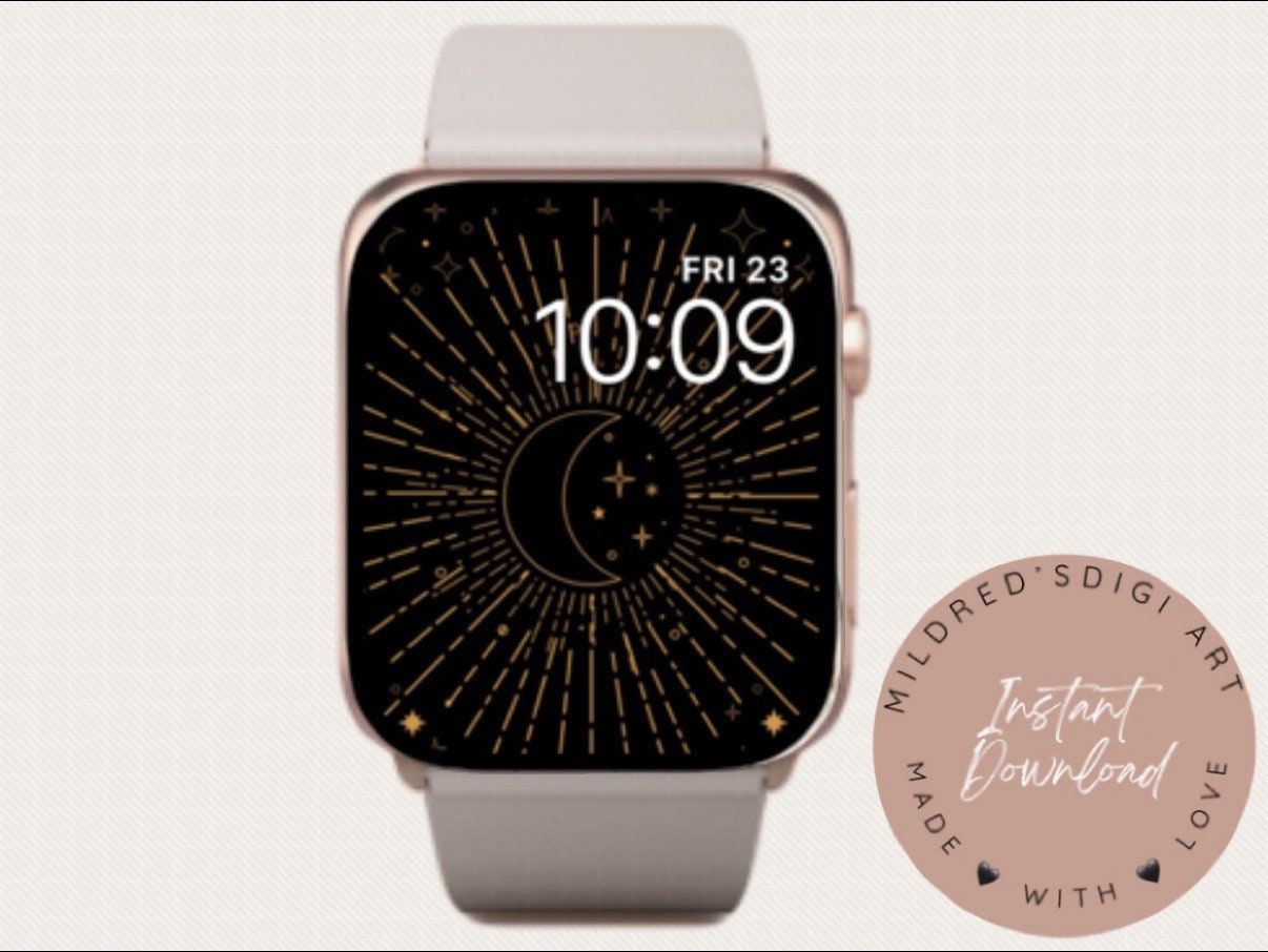 Celestial Watch Wallpaper Sun and Moon Watch Face Sun Moon - Etsy UK