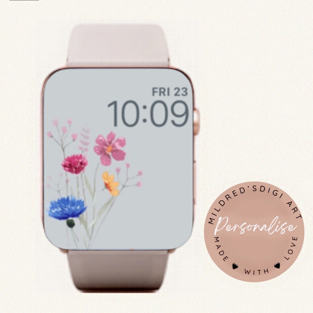 Minimal Flower Apple Watch Wallpaper, Watch Background , Apple Watch ...
