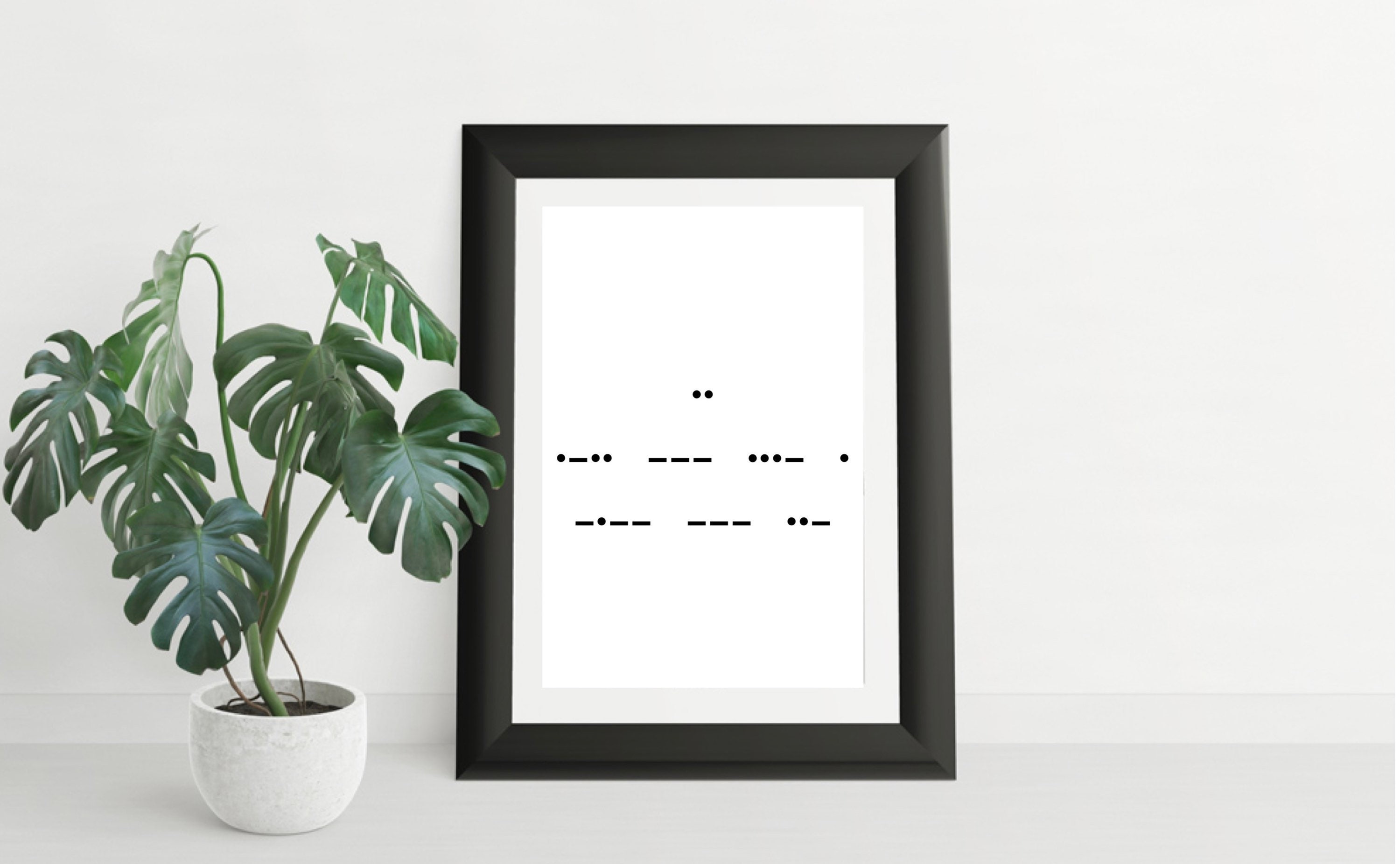 Morse Code I Love You Printable Art, Unique Minimalist I Love You Quote ...