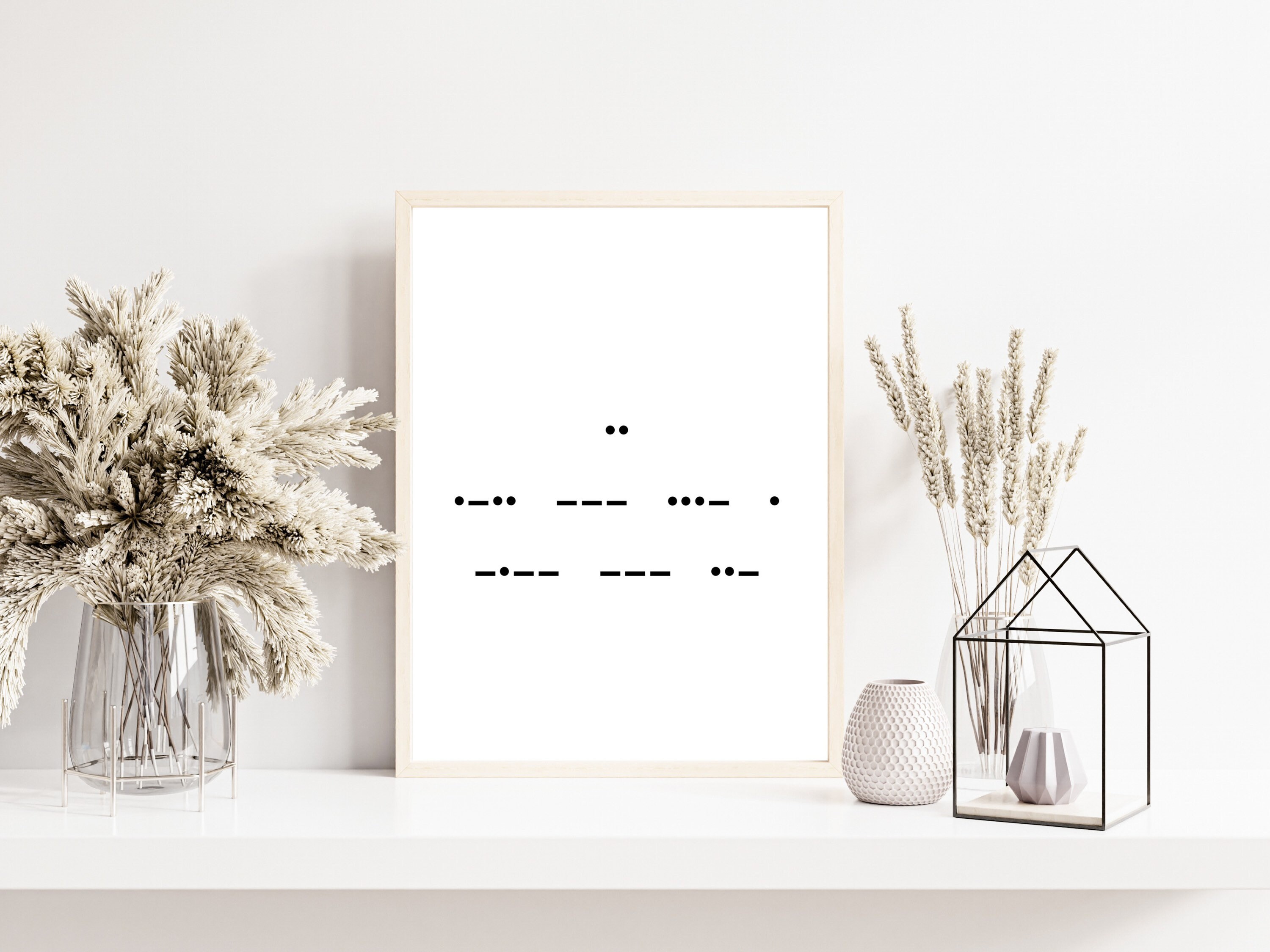 Morse Code I Love You Printable Art Unique Minimalist I Love - Etsy UK