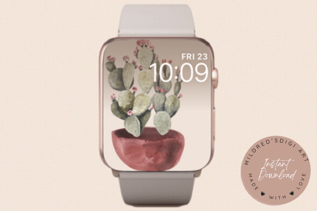 Green Cactus Plant Apple Watch Wallpaper, Watch Background , Apple ...