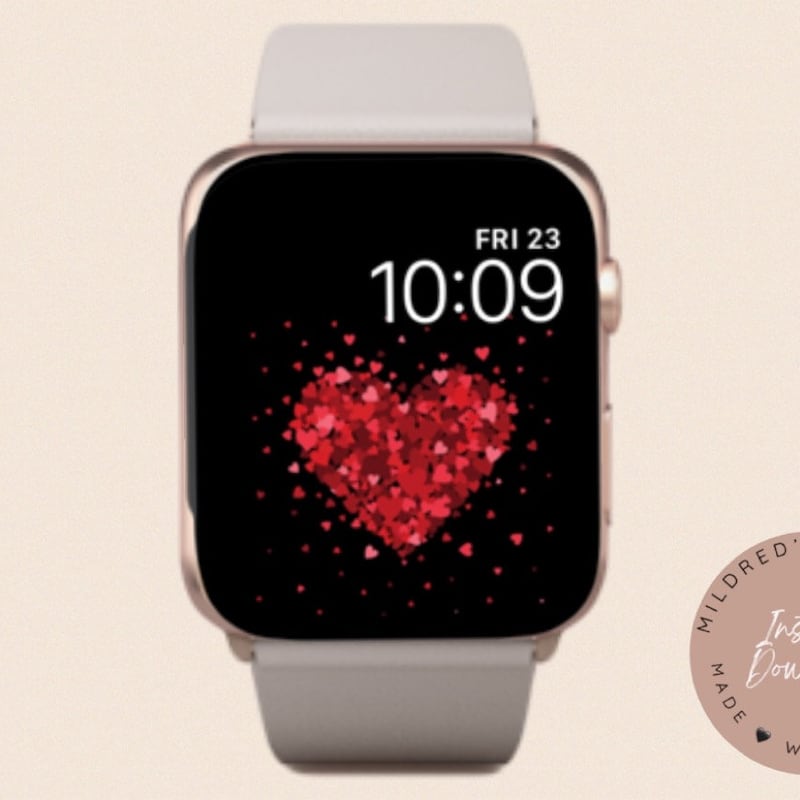 Red Glitter Hearts - Etsy