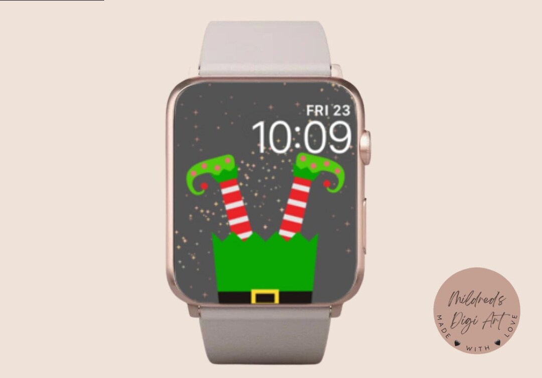 Christmas Elf Watch Wallpaper Cute Elf Christmas Watch - Etsy