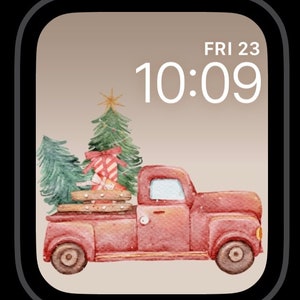 3 Christmas Watch Wallpapers Bundle, Snowman Watch Background ,minimal ...