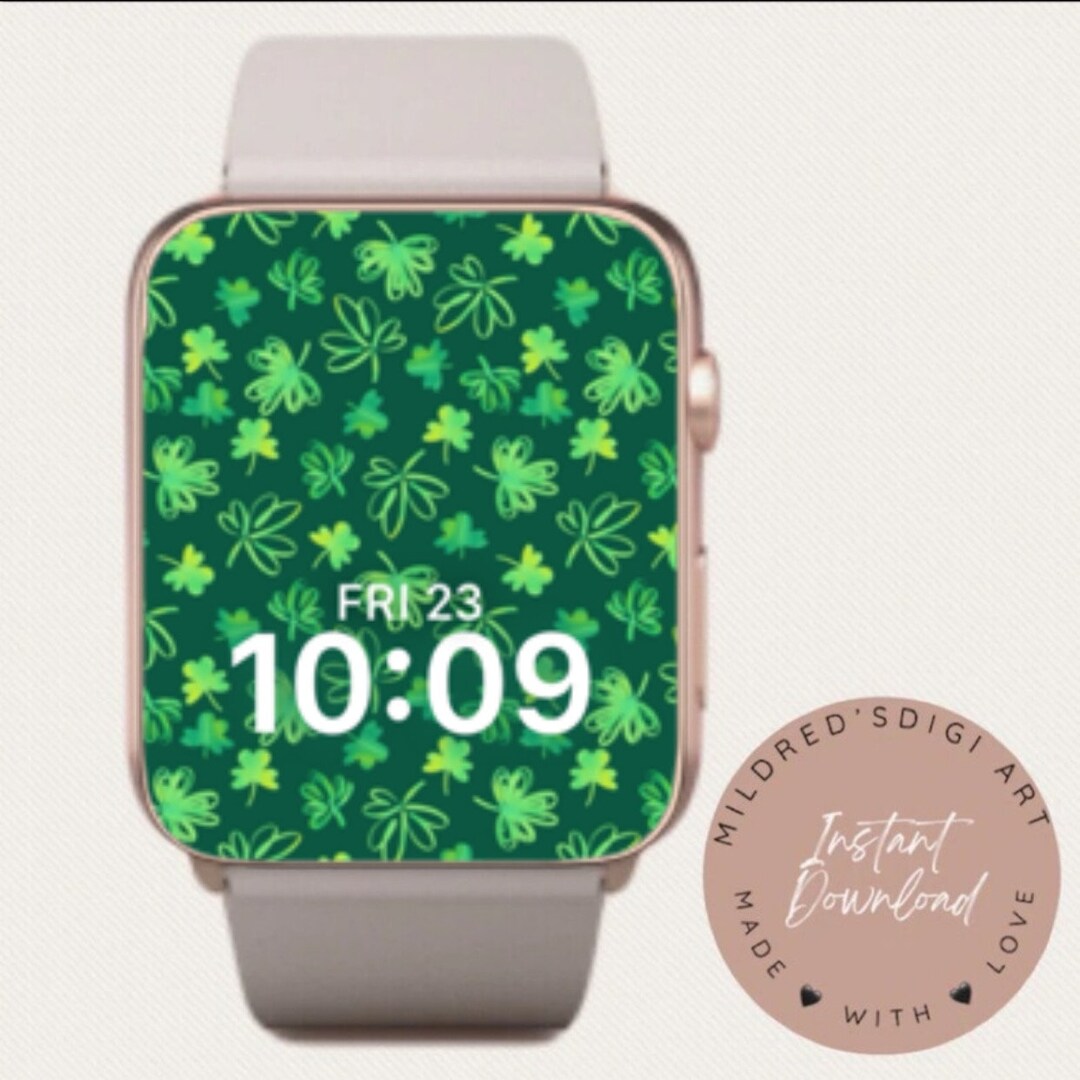 St Patrick’s Day Apple Watch Wallpaper, Minimal St Paddy’s Day Apple ...