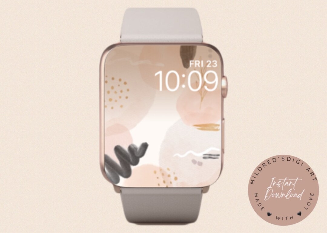 Neutral Colours Minimal Apple Watch Wallpaper, Abstract Watch ...