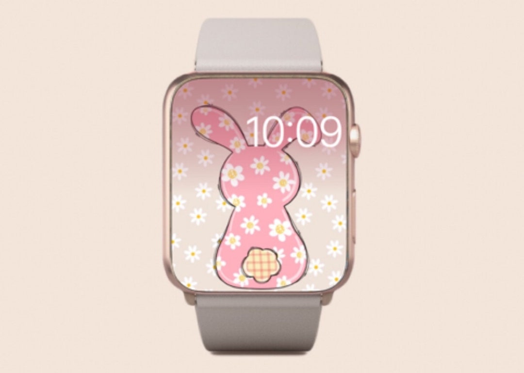 Easter Bunnies Watch Wallpaper, Cute Easter Bunny Apple Watch ...