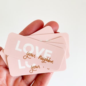 Love Your Neighbor Sticker | Love Your Neighbor | Scripture Verse ...