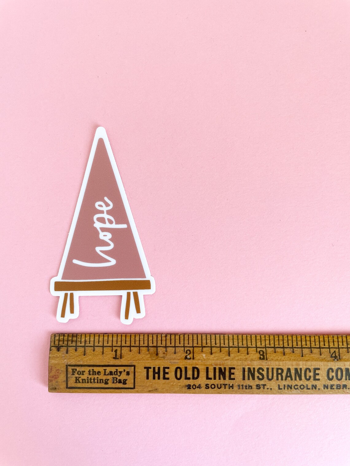 Hope Banner Sticker Hope Pennant Sticker Blush and Rust - Etsy