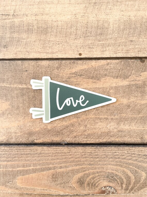 Love Banner Sticker Love Pennant Sticker Evergreen Banner | Etsy
