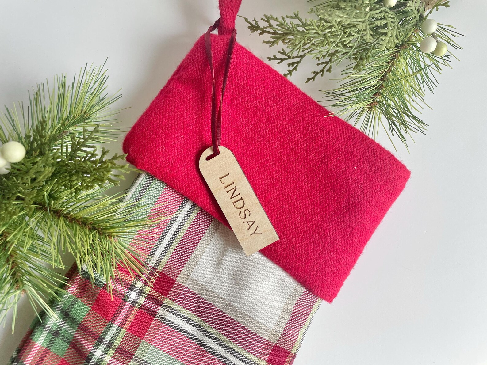 Arched Stocking Tag Labels | Modern Arch Tag | Custom Stocking Tags ...