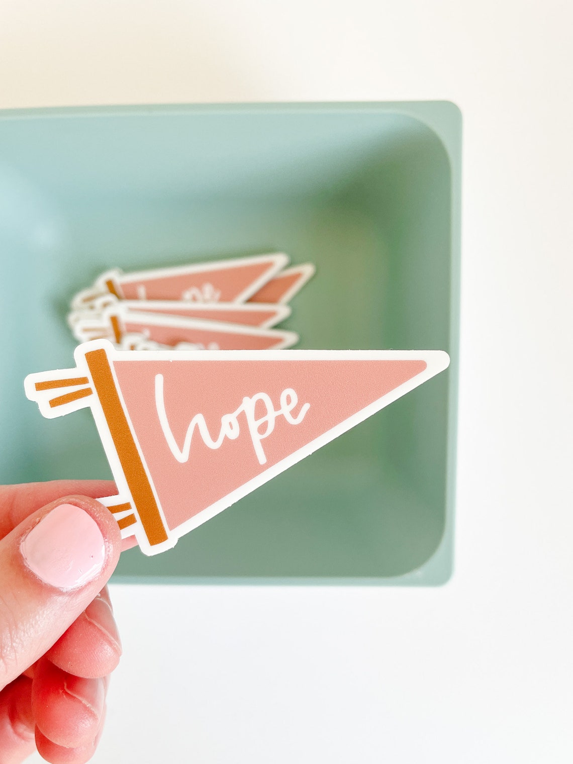 Hope Banner Sticker Hope Pennant Sticker Blush and Rust - Etsy