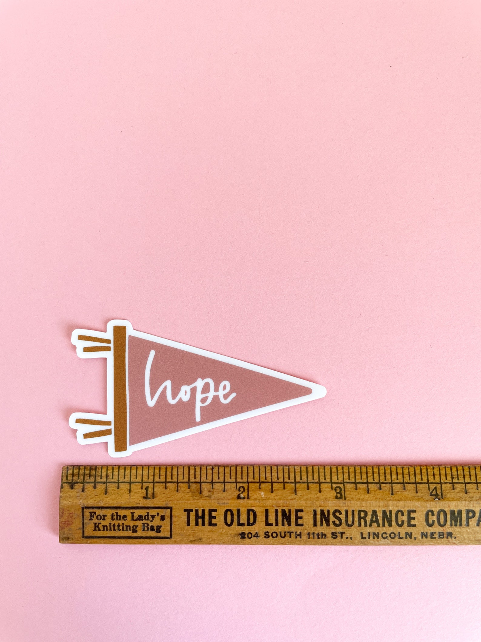Hope Banner Sticker Hope Pennant Sticker Blush and Rust - Etsy