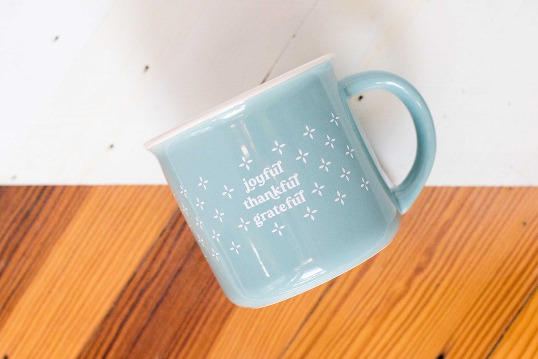 Joyful Thankful Grateful Ceramic Mug - Grateful and Thankful Mug ...