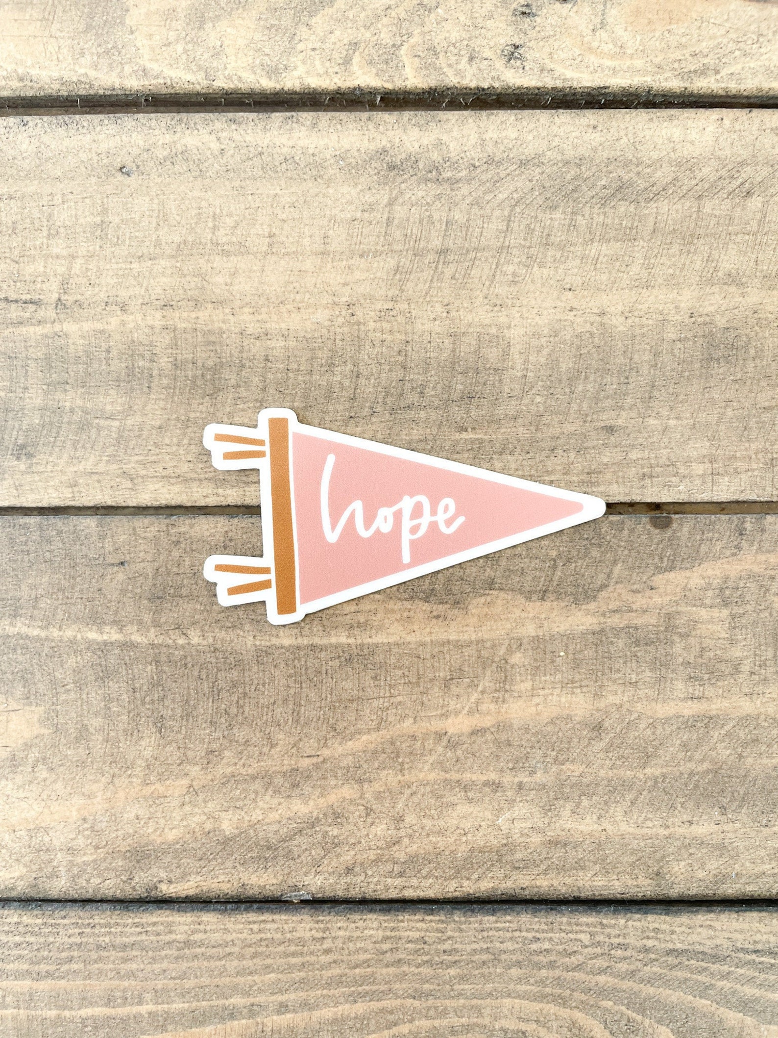Hope Banner Sticker Hope Pennant Sticker Blush and Rust - Etsy