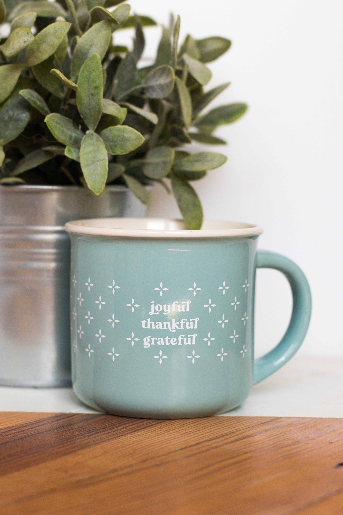 Joyful Thankful Grateful Ceramic Mug Grateful and Thankful - Etsy