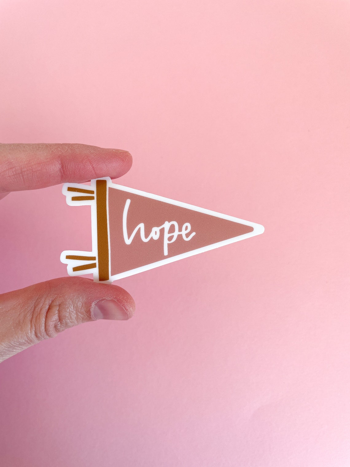 Hope Banner Sticker Hope Pennant Sticker Blush and Rust - Etsy