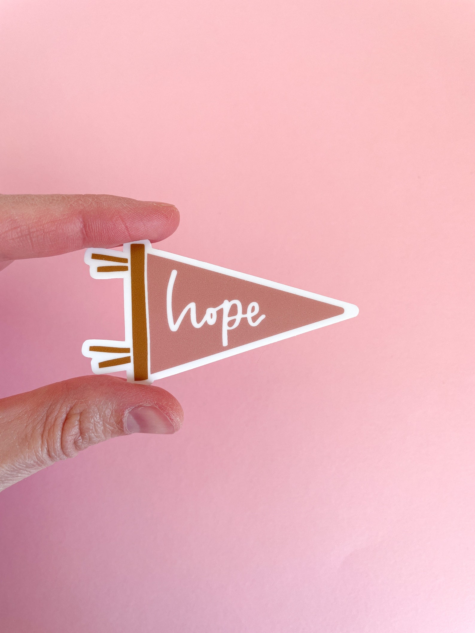 Hope Banner Sticker Hope Pennant Sticker Blush and Rust - Etsy
