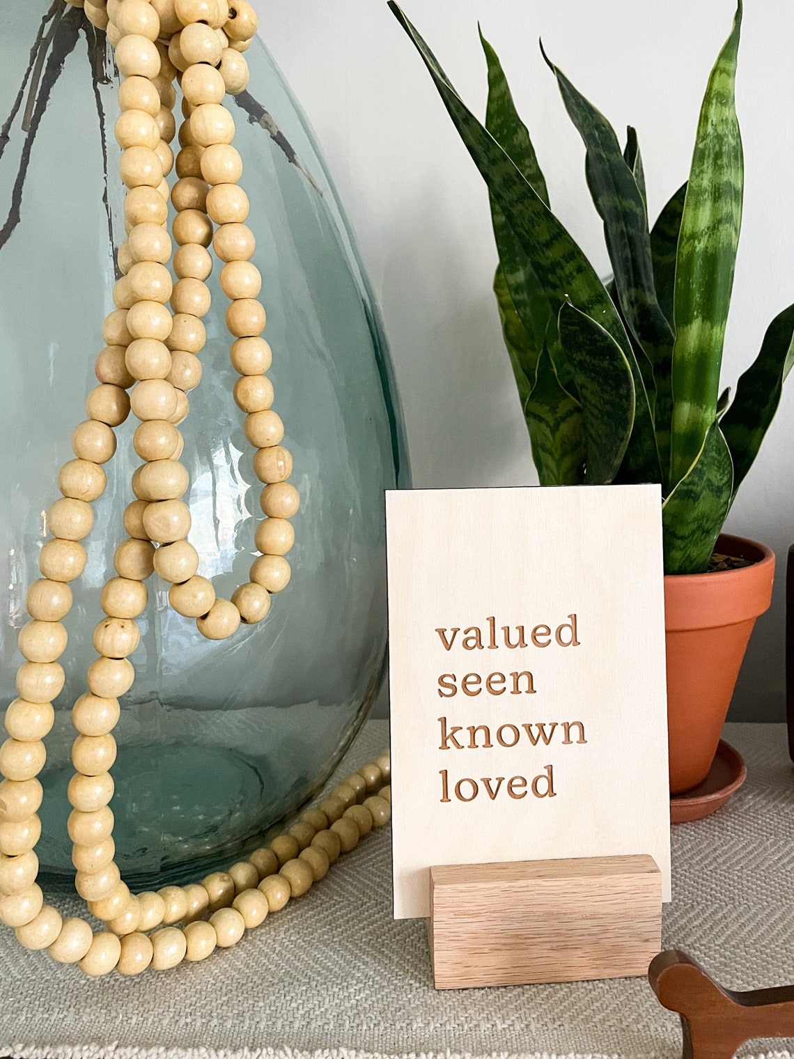 Valued Seen Known Loved Artwork Encouraging Artwork Wooden | Etsy