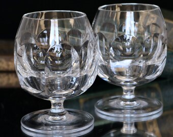 2x Crystal Cognac Glasses Brandy Bourbon Balloon Snifters | Etsy
