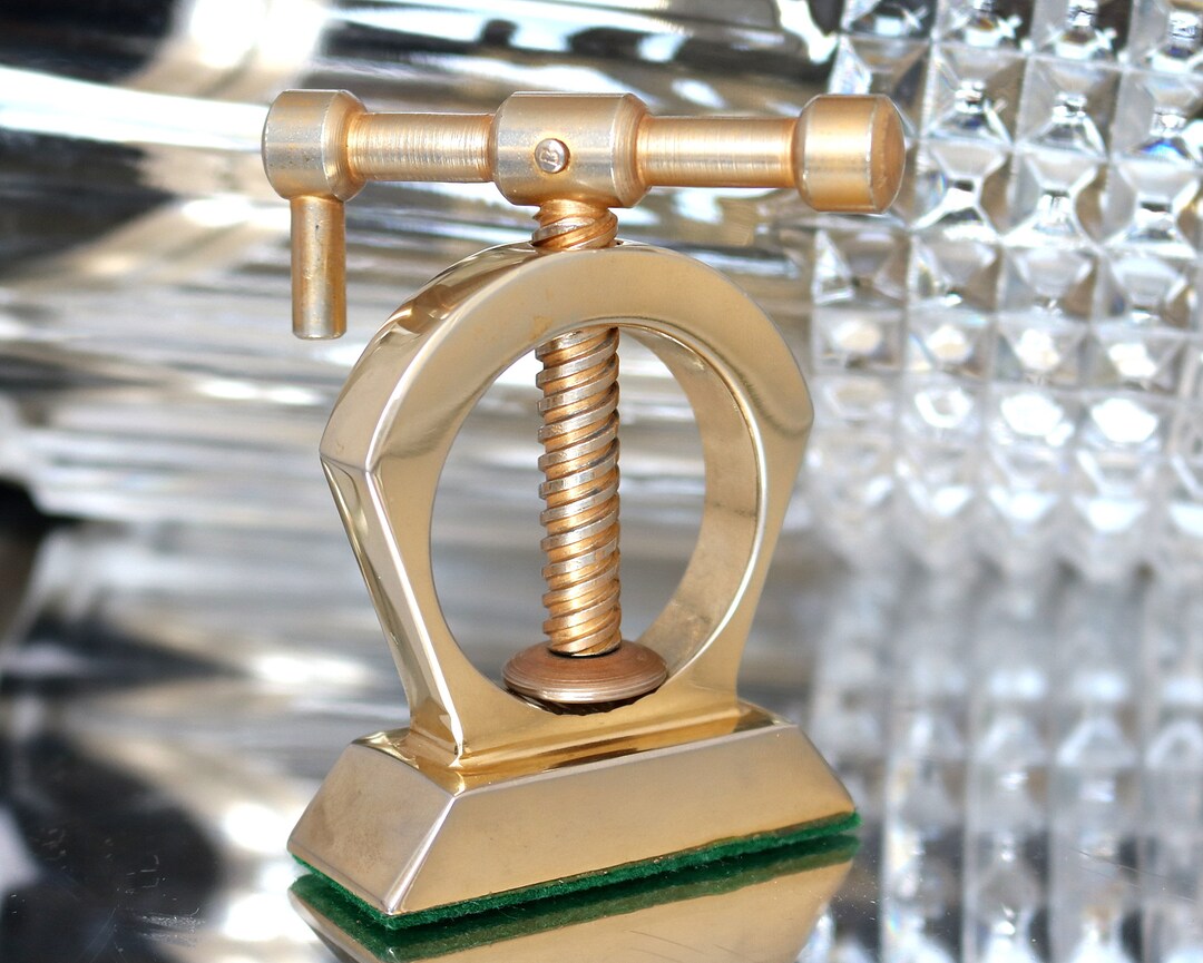 Brass NUTCRACKER- Hand-machined Screw Walnut Shell Breaker - Etsy