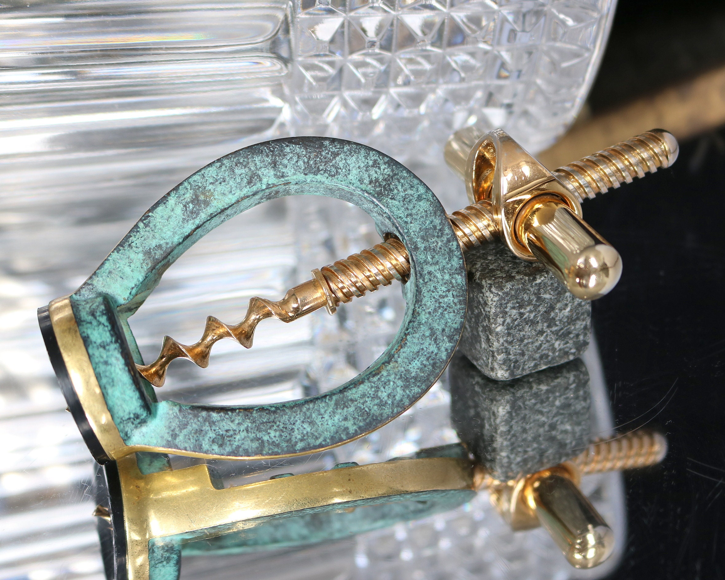 Brass Screw-Pull WINE OPENER in Horseshoe Design Gold-Plated | Etsy