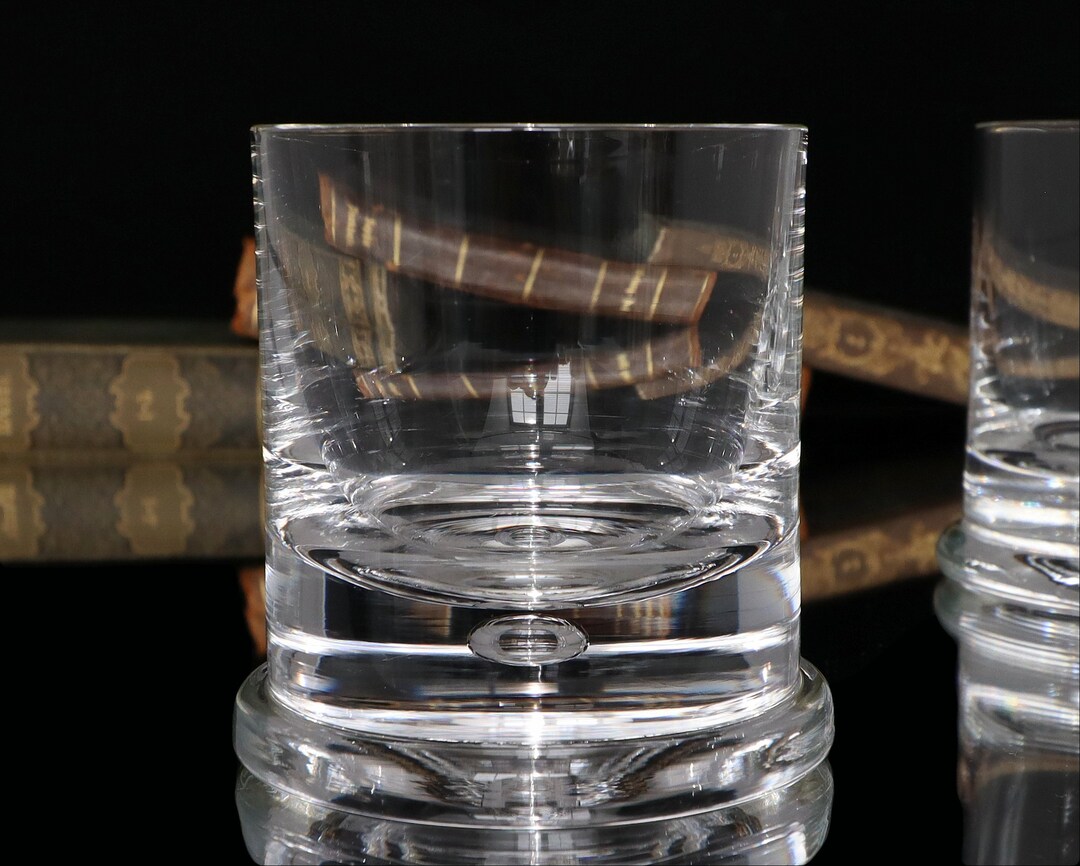 Crystal WHISKEY GLASSES With Thick Bottom - Rocks Tumblers - EISCH ...