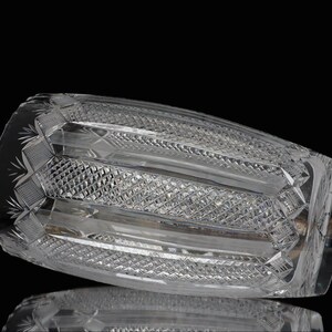 XL Large CRYSTAL VASE With Elaborate Cuts - Etsy