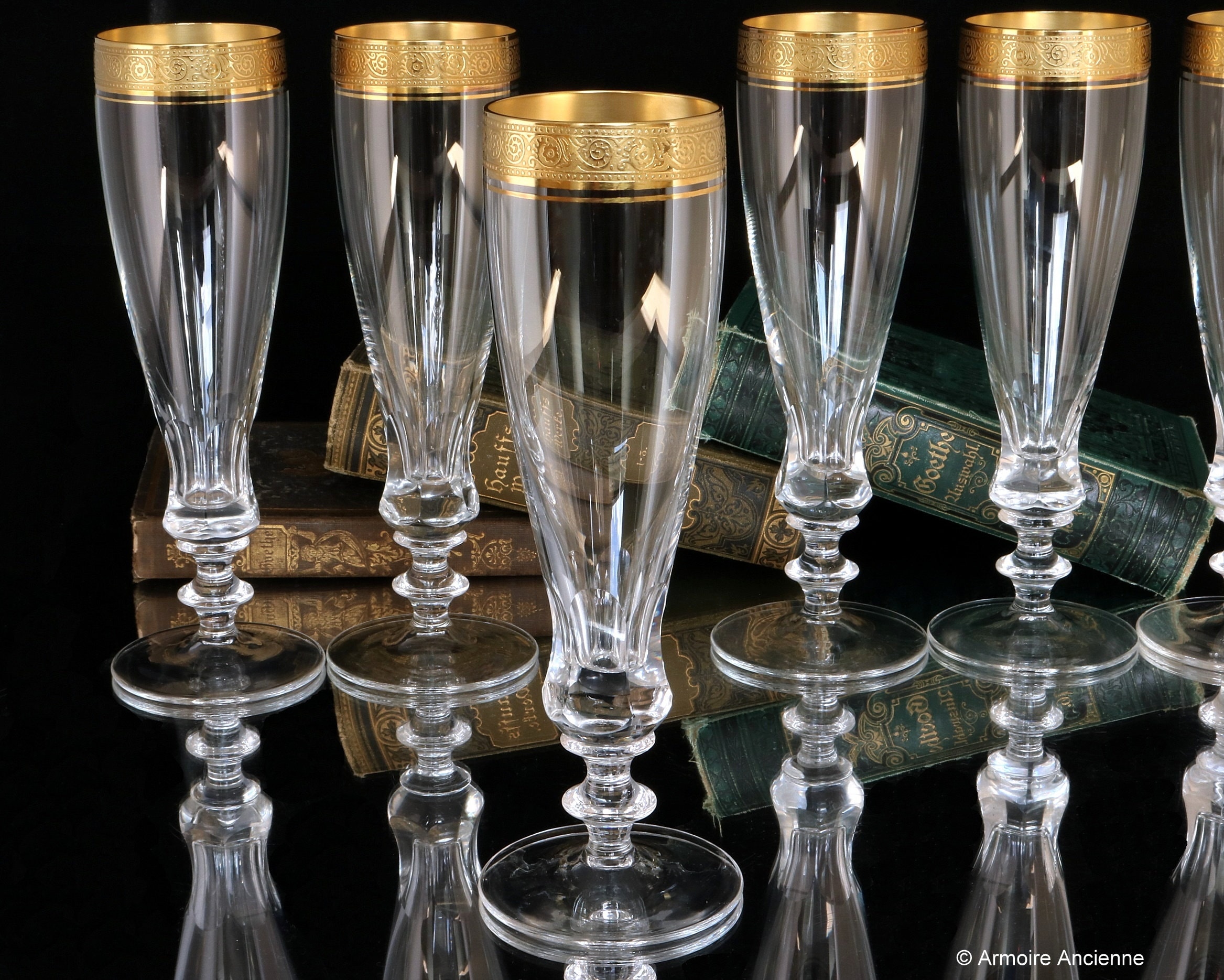 Expensive Crystal Champagne Flutes