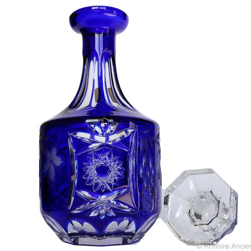 Cobalt Blue Decanter - Etsy