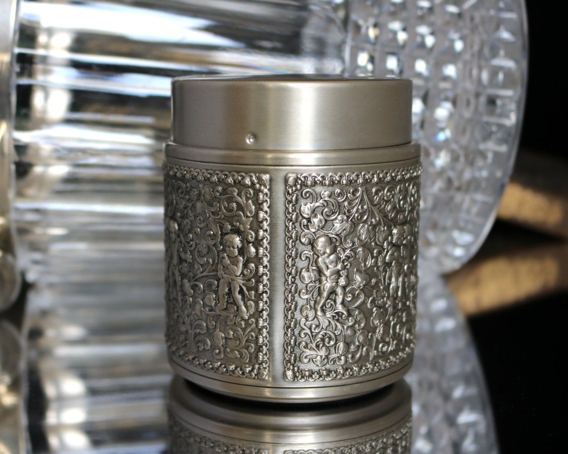 Cigarette Holder / Cigarillo Dispenser Embossed Angels Decor | Etsy