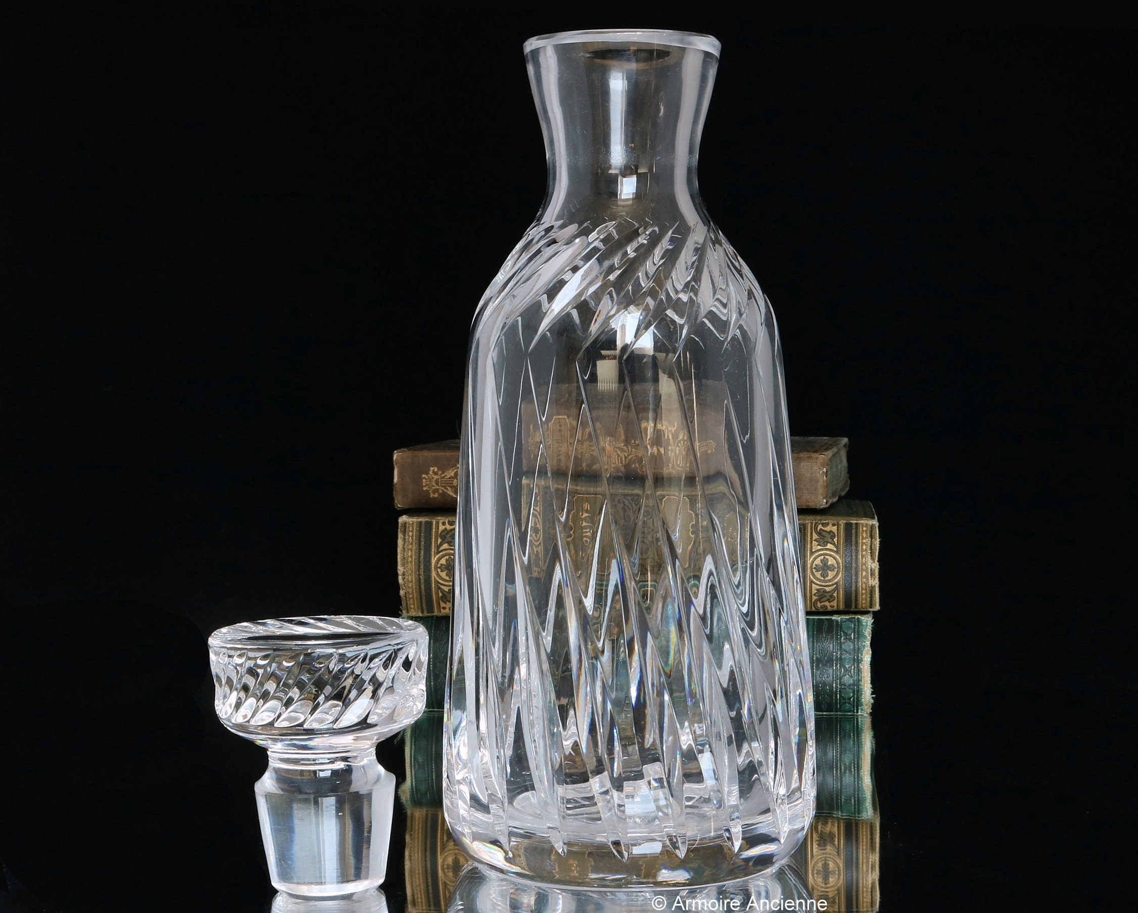 Small Cut Crystal Decanter Bottle Shape | Etsy