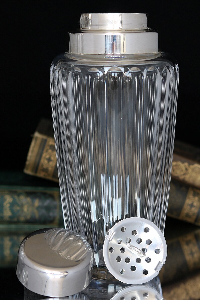 Crystal COCKTAIL SHAKER Silver-Plated Mounting WMF | Etsy