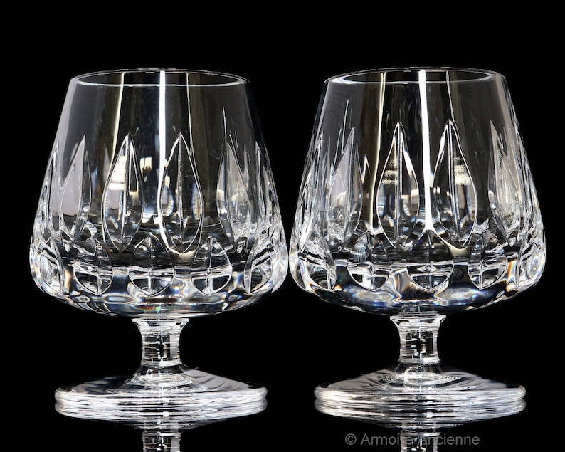 Crystal COGNAC Glasses Balloon Snifters - Etsy