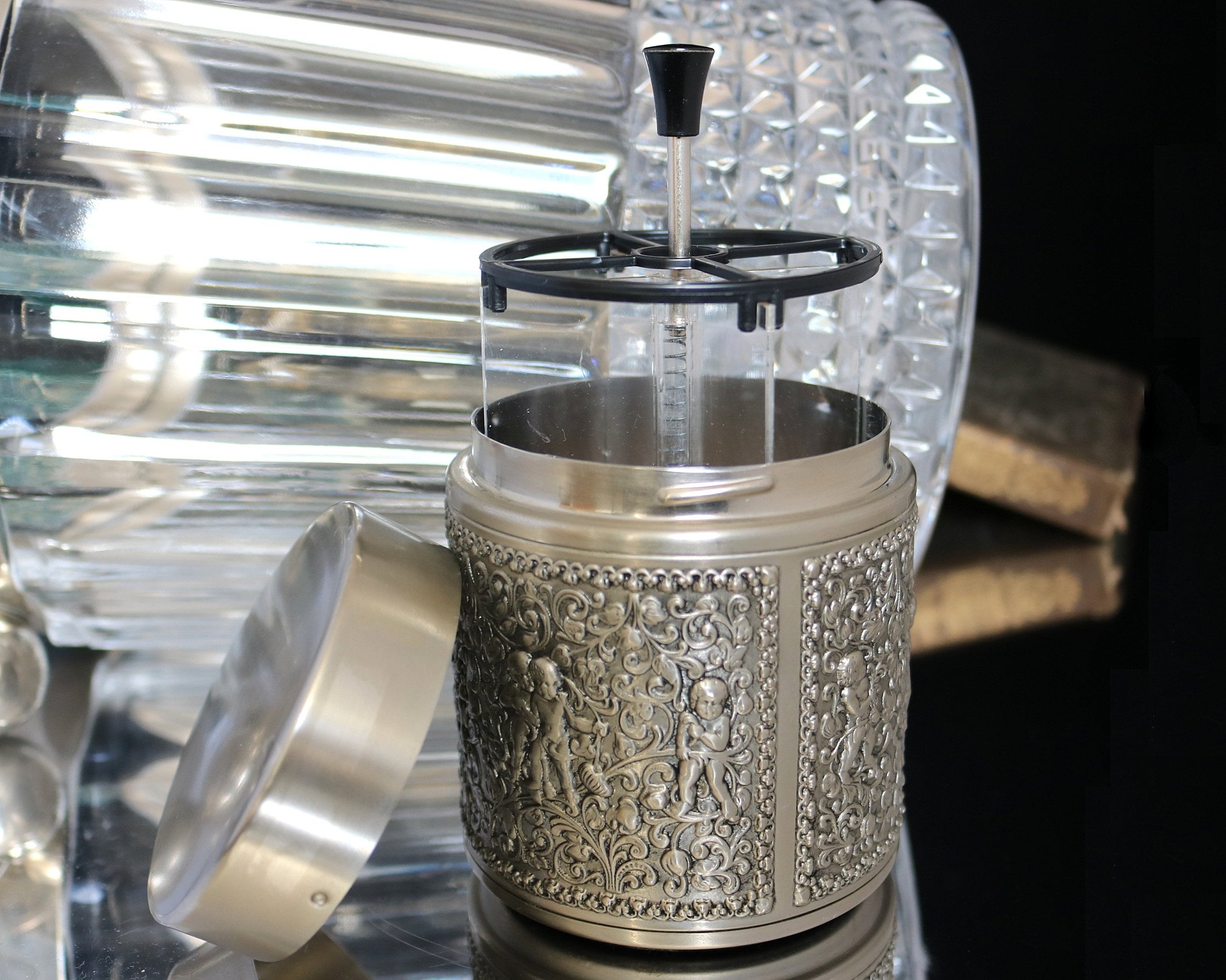 Cigarette Holder / Cigarillo Dispenser Embossed Angels Decor | Etsy