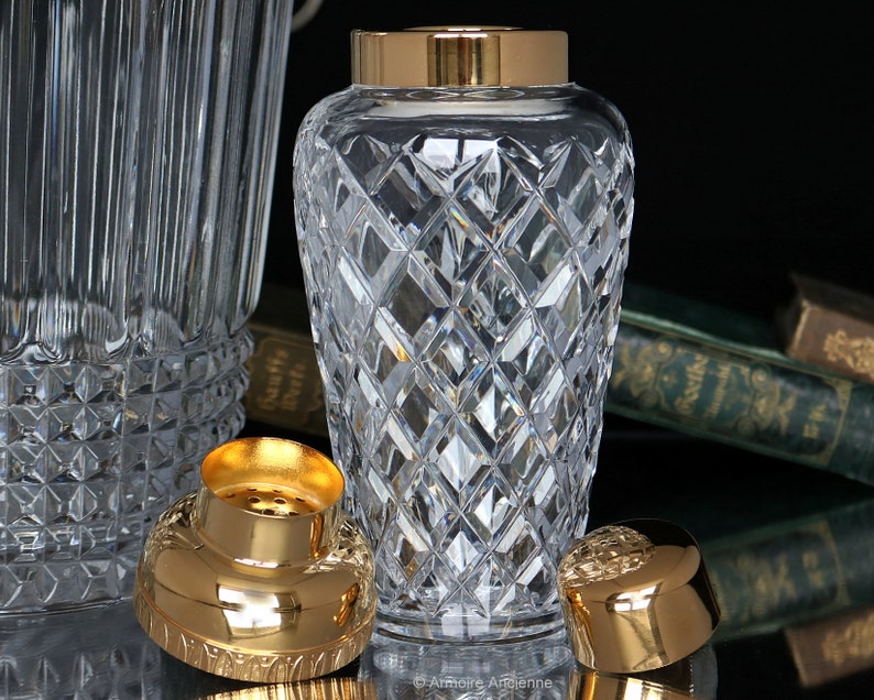 Crystal COCKTAIL SHAKER With 24K Gold-plated Mounting and Cut - Etsy