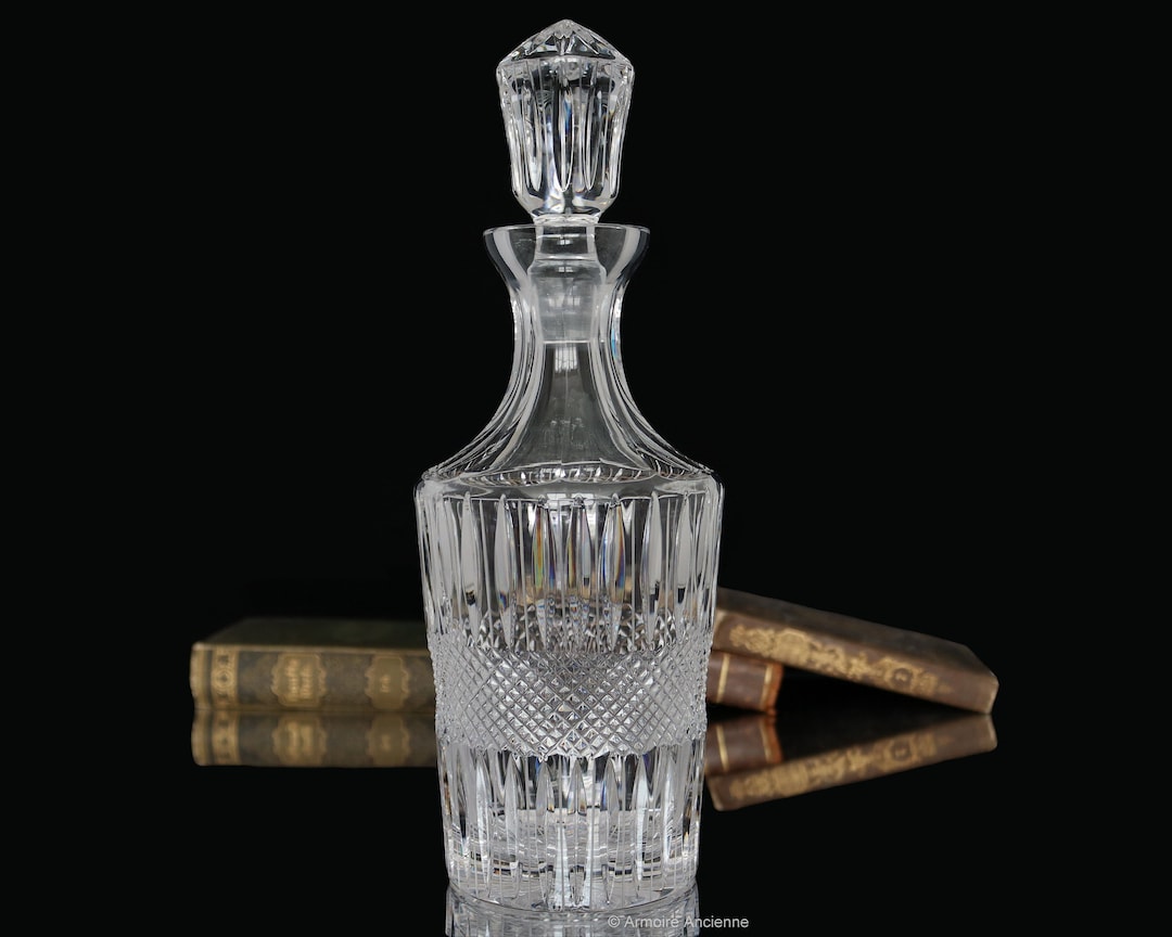 Cut CRYSTAL DECANTER, Round - Rum Decanter - Etsy