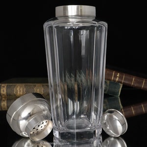 Cut CRYSTAL COCKTAIL SHAKER With Silver-plated Mounting - Etsy