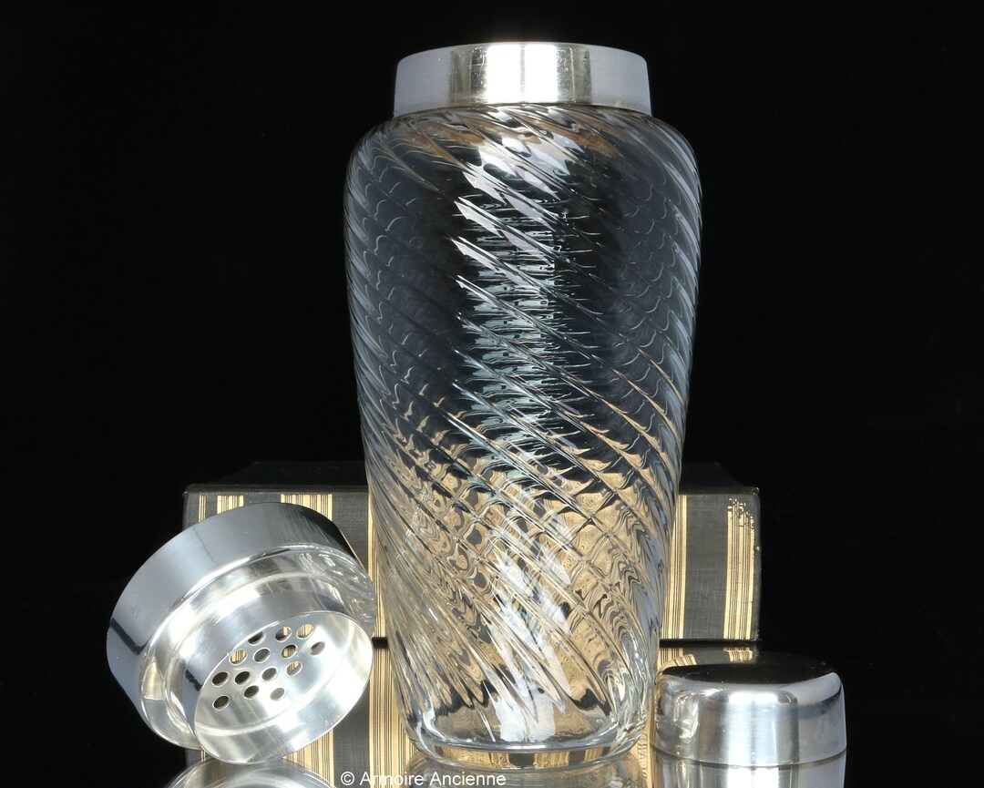 Glass COCKTAIL SHAKER With Twisted Pattern - WMF - Etsy