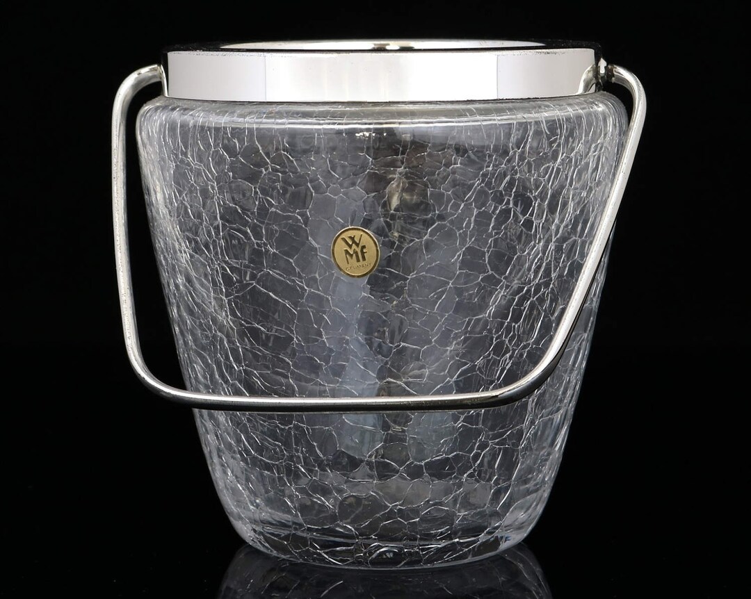 Crystal ICE BUCKET in Cracked Glass Optics - WMF - Etsy