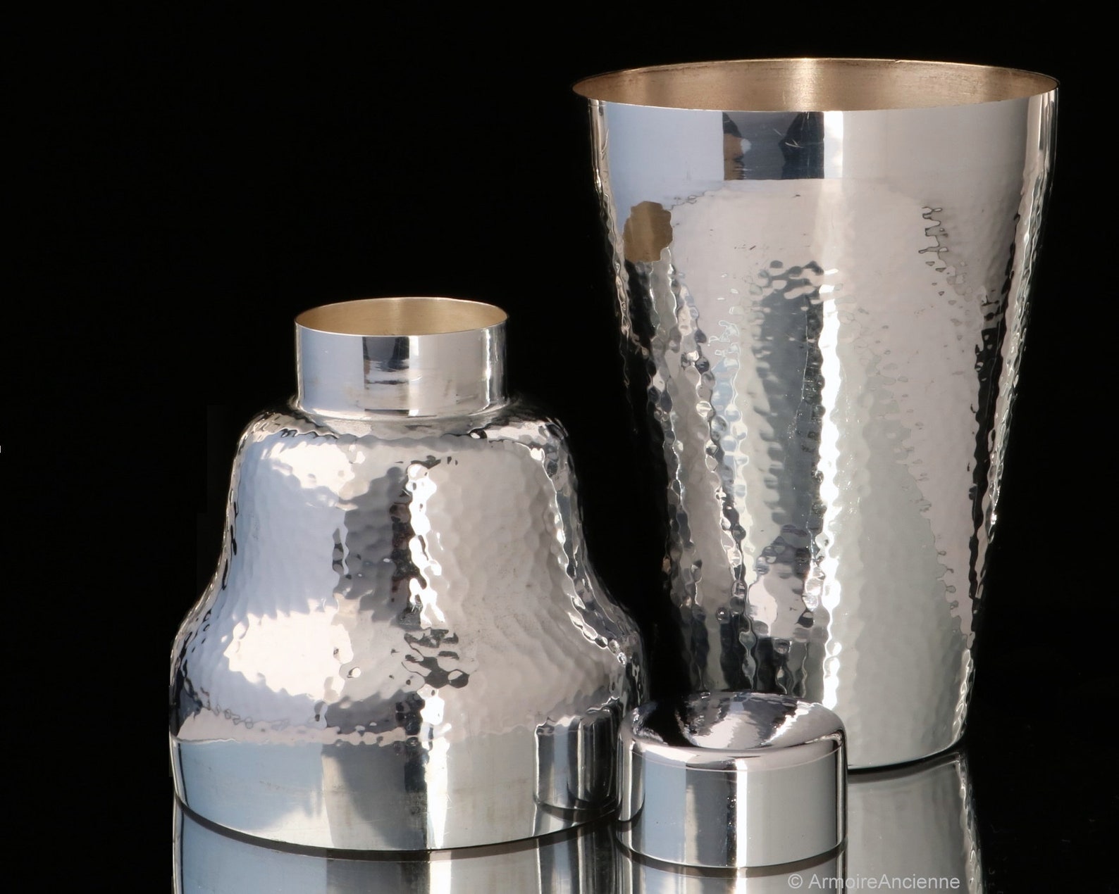 Cocktail Shaker With Hammered Finish - CARL DEFFNER, 1930s - Etsy
