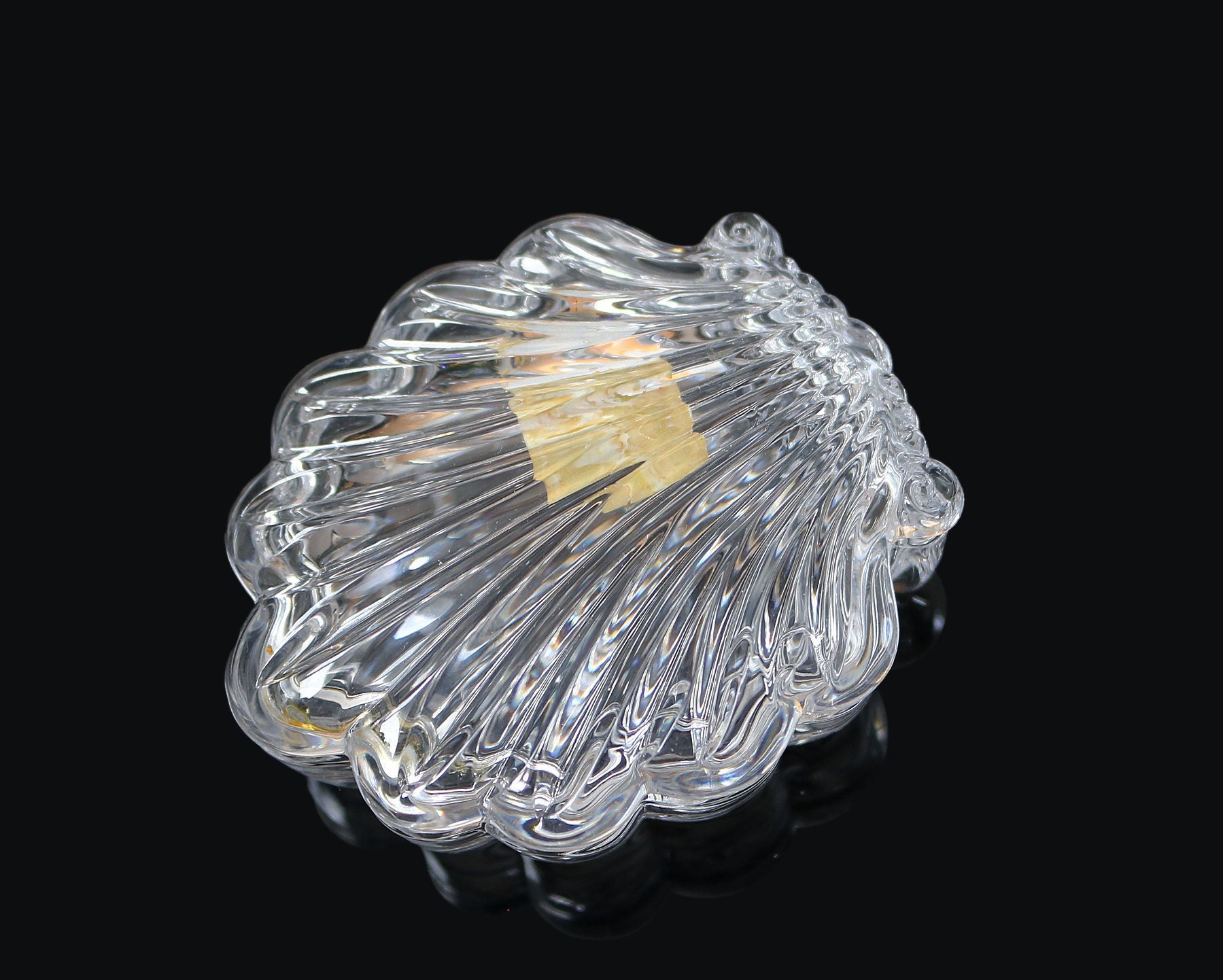 Small Crystal Trinket Box in Shell Design - Jewelry Box - Etsy