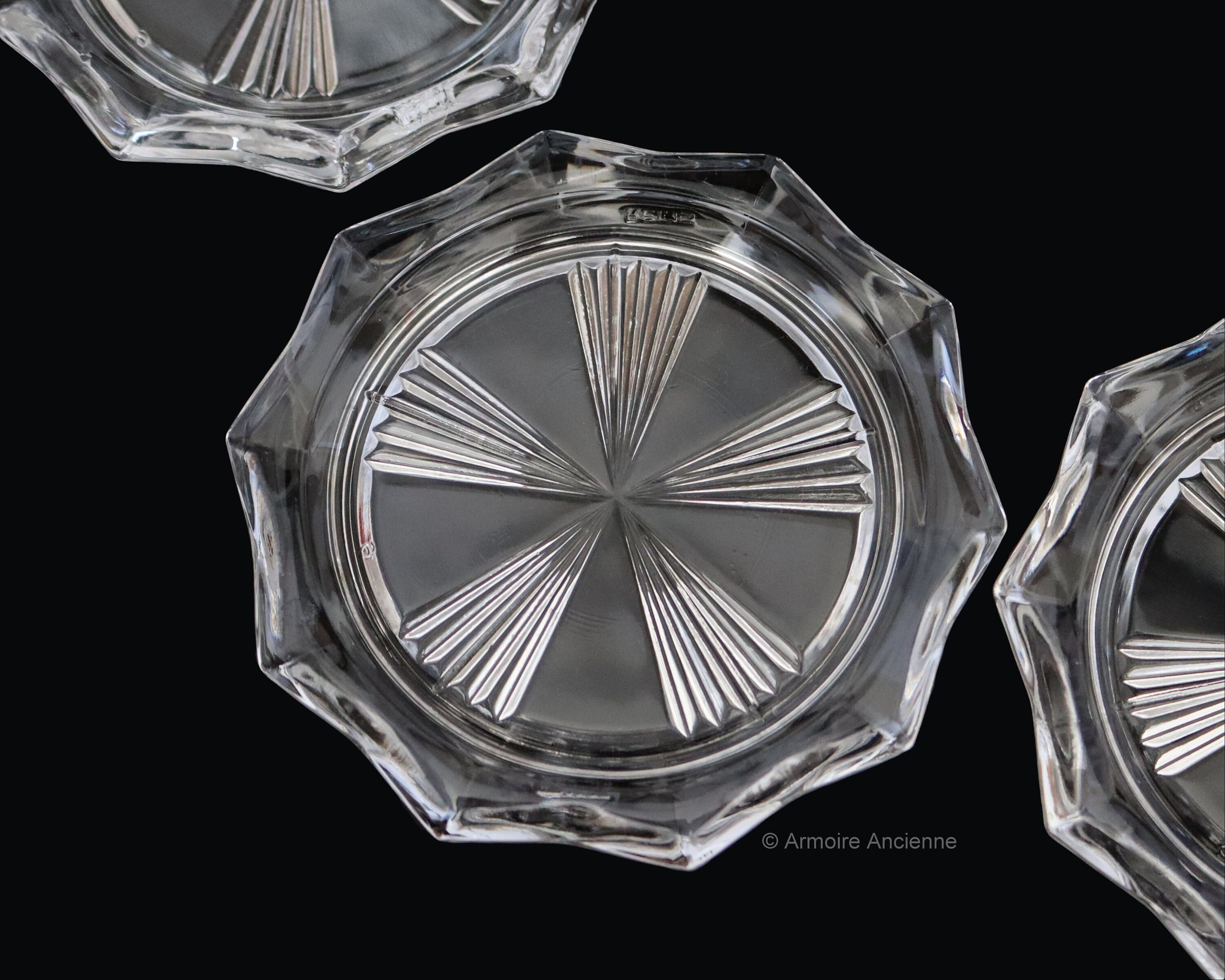 6x CRYSTAL COASTERS, France - Etsy